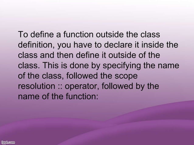 Creating Objects And Class Methods Ppt 4617