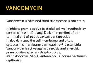 Class miscellaneous antibiotics | PPTX