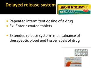 Class newer routes of drug delivery | PPTX
