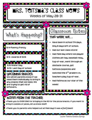 Class newsletter | PDF