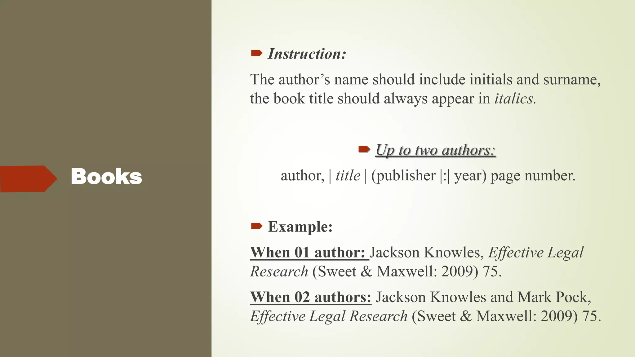 OSCOLA Reference guideline for conducting legal research | PPTX