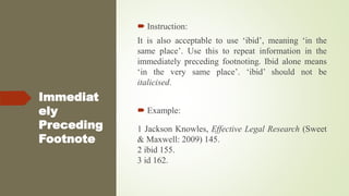 OSCOLA Reference guideline for conducting legal research | PPT