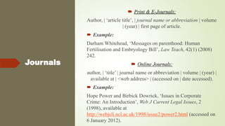 OSCOLA Reference guideline for conducting legal research | PPT