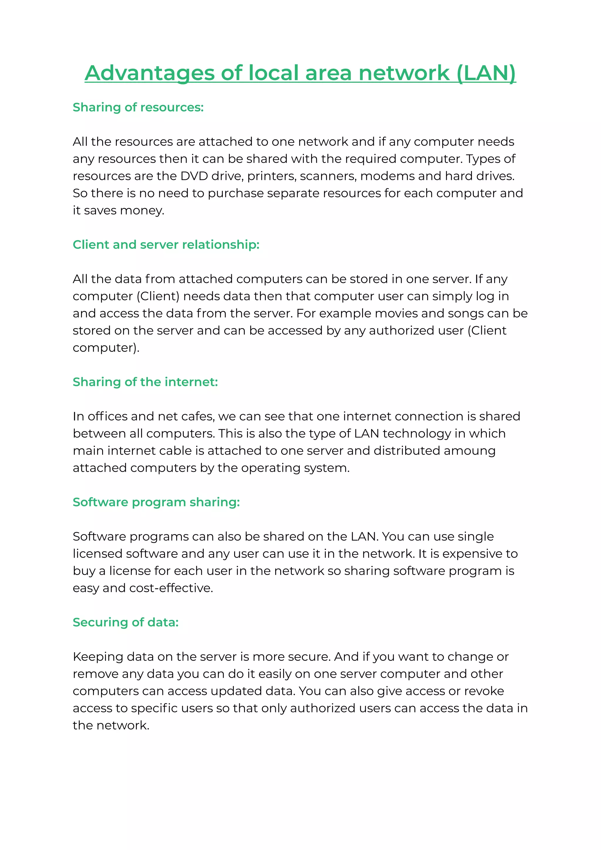 Classification of Computer Networks | PDF