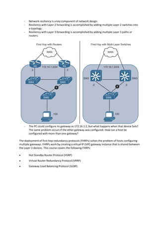 Class notes fhrp,hsrp | PDF