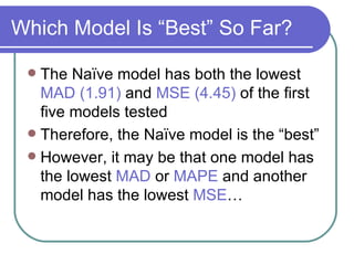Class notes forecasting | PPT