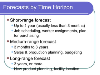 Class notes forecasting | PPT