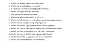 Class notes on science quiz with answers.pptx