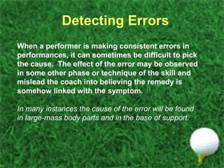 Biomechanics and Golf | PPT