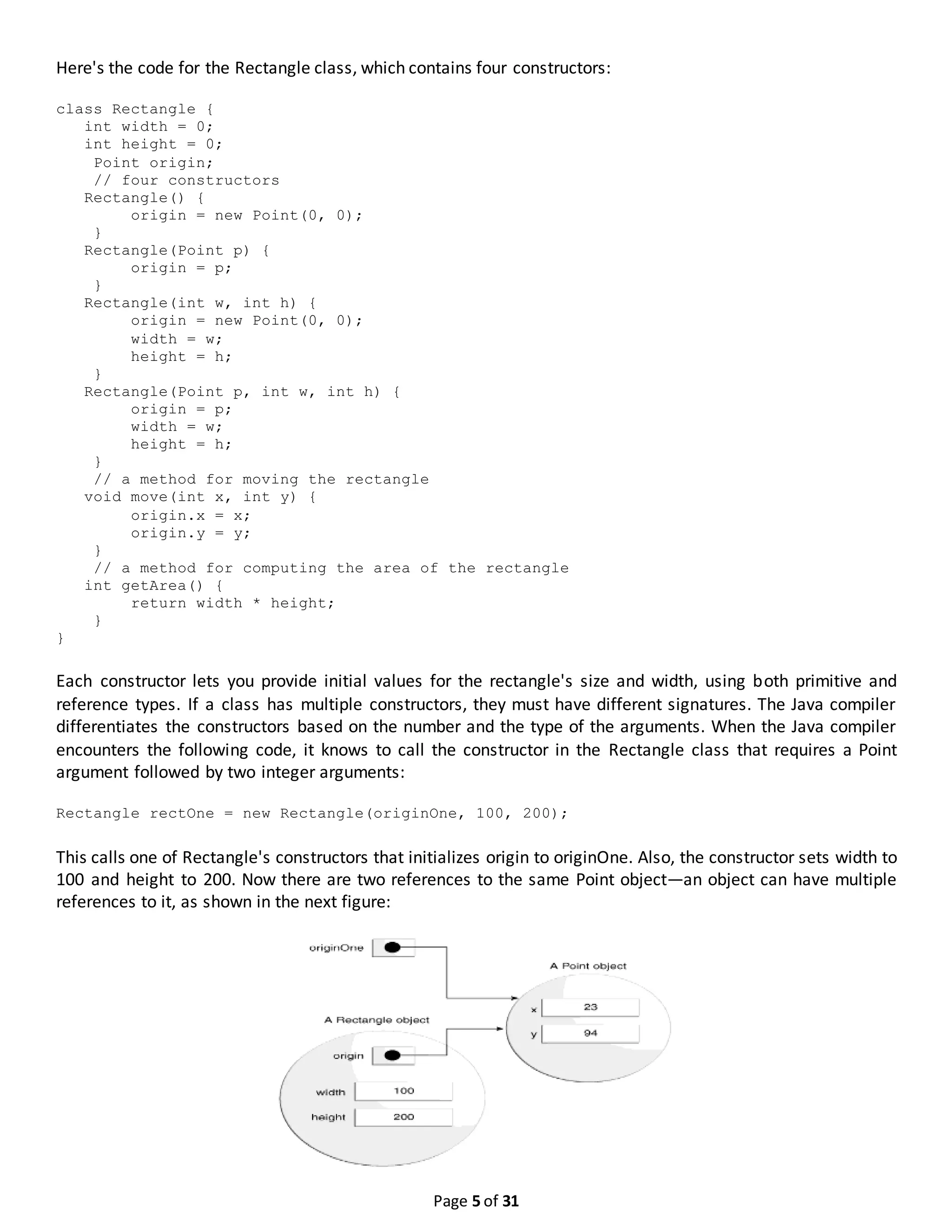 Class Notesweek 3 On Class Objects And Methods Pdf