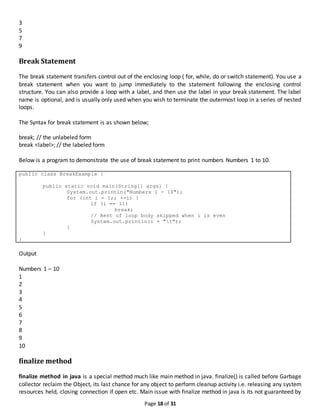Class notes(week 3) on class objects and methods | DOCX