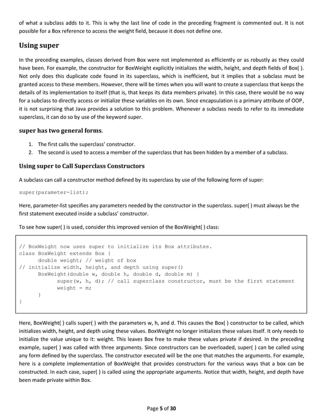Class Notesweek 6 On Inheritance And Multiple Inheritance Pdf Programming Languages