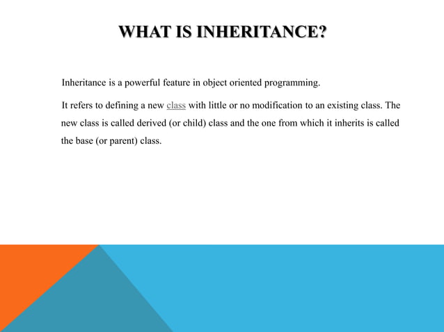 Class Object And Inheritance In Python 