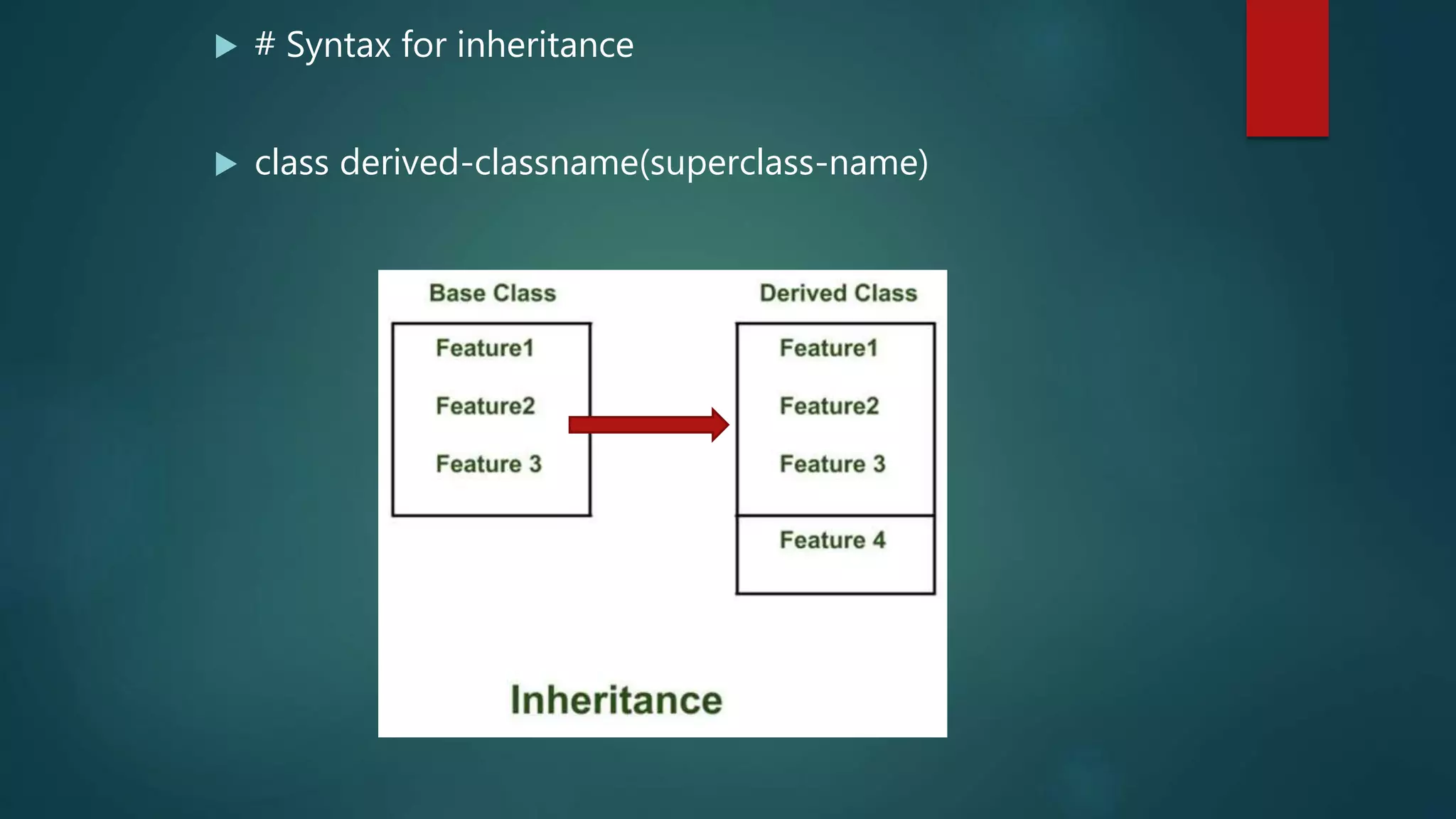 Class Object And Inheritance In Python Pptx