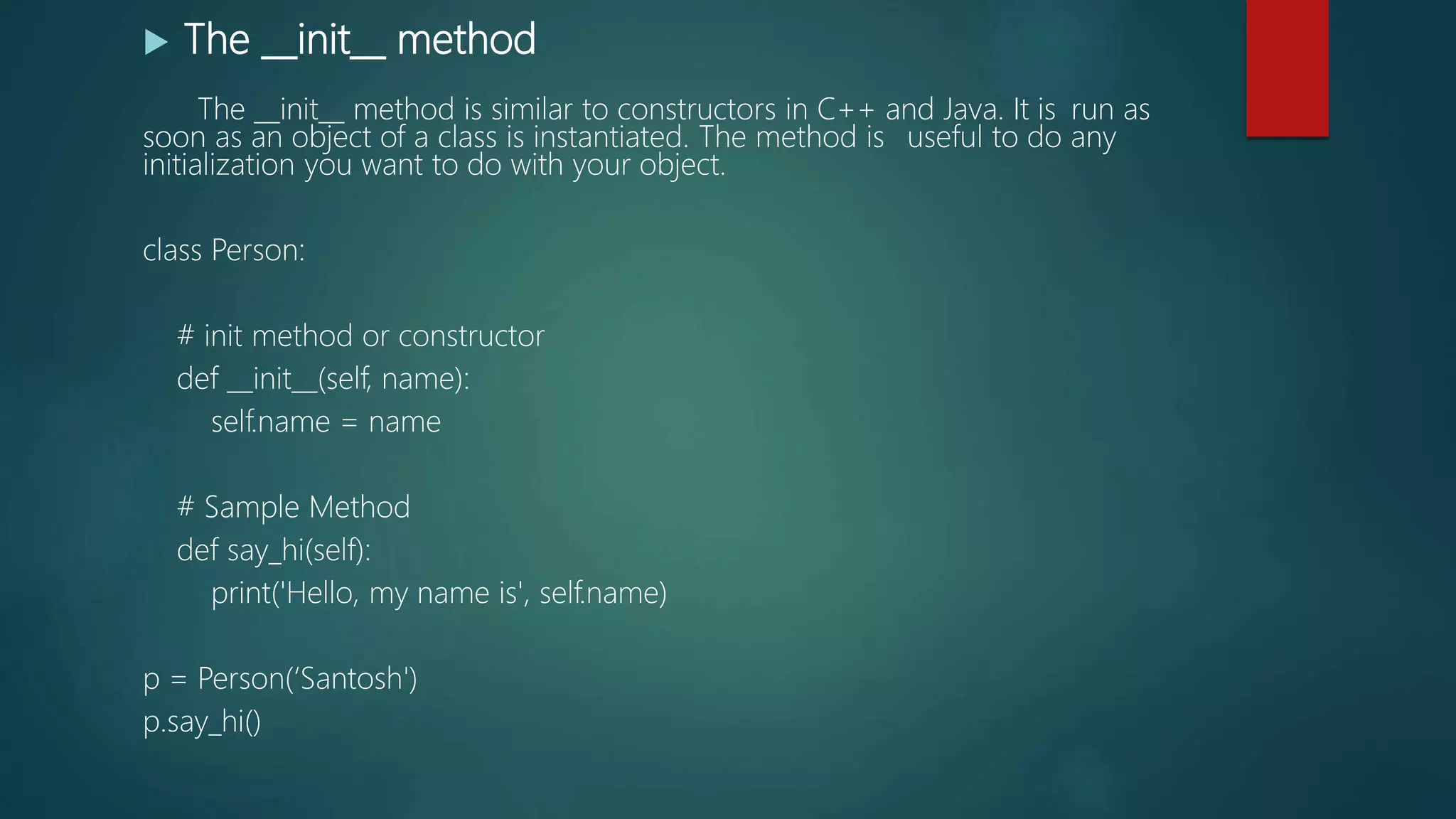 Class Object And Inheritance In Python Ppt