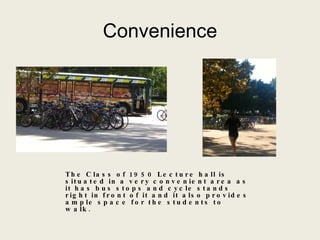 Beyond the Class of 1950 lecture hall | PPT