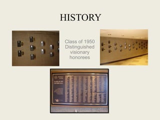 Beyond the Class of 1950 lecture hall | PPT