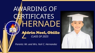 Graduation Slides for Class 2025 EDITABLE | PPTX