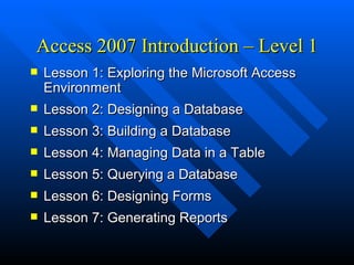 Class offerings office 2007 | PPT