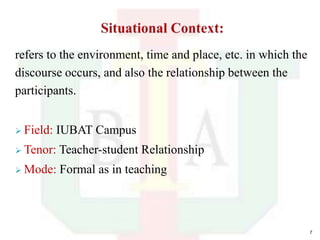 Class on Discourse Analysis | PPT