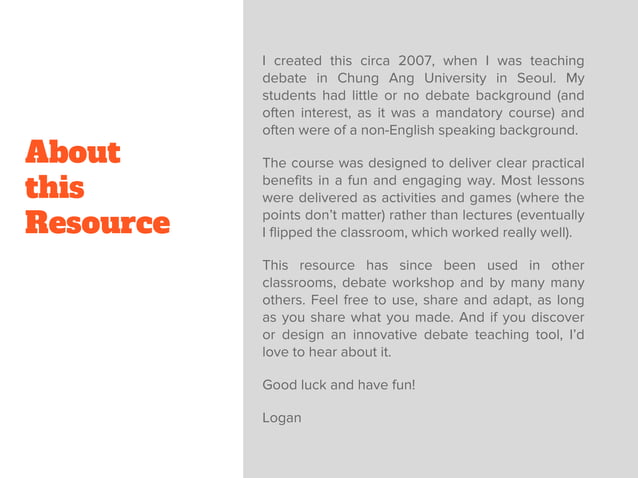 Introduction To Structured Argumentation Activity Ppt