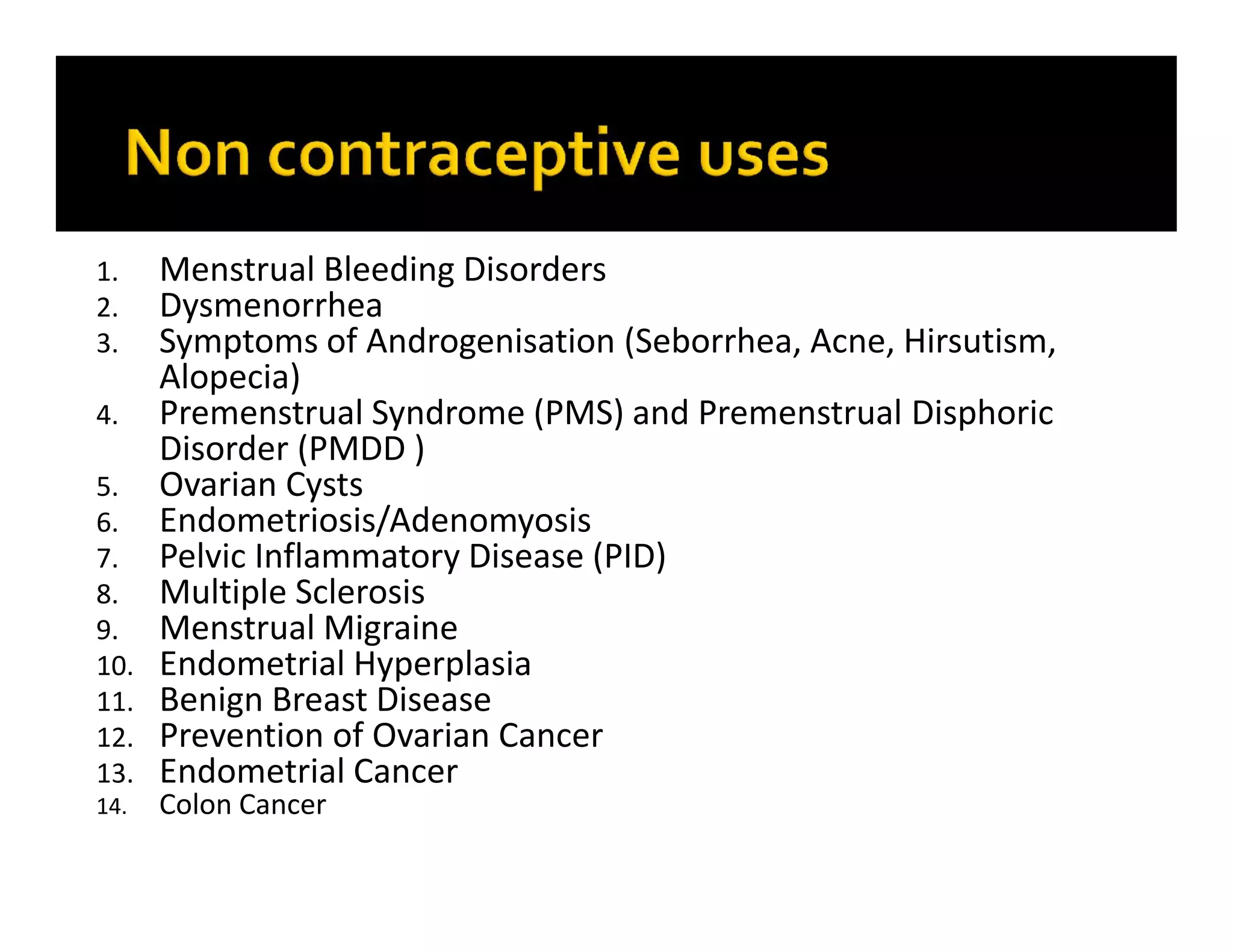 Class oral contraceptives | PDF