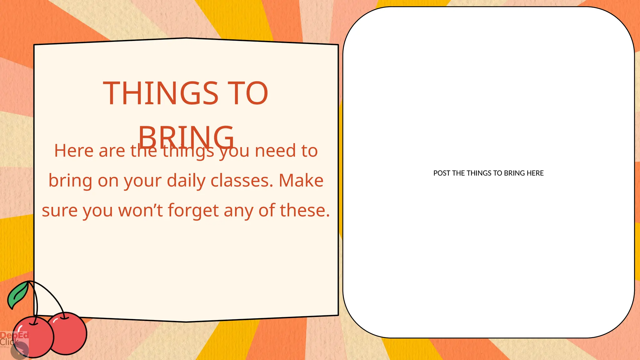 CLASS ORIENTATION FOR OPENING OF CLASSESpptx | PPT