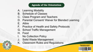 Class Orientation for Senior High School Students | PPTX