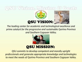 CLASS ORIENTATION (QSU VMGO, CLASSROOM POLICIES, GRADING & POINT SYSTEM ...