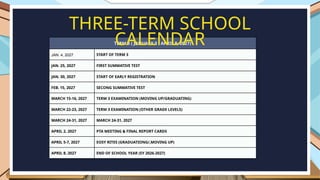 Comprehensive Class Orientation for School Year 2026-2027: Teacher ...