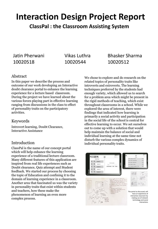 Class pal report | PDF