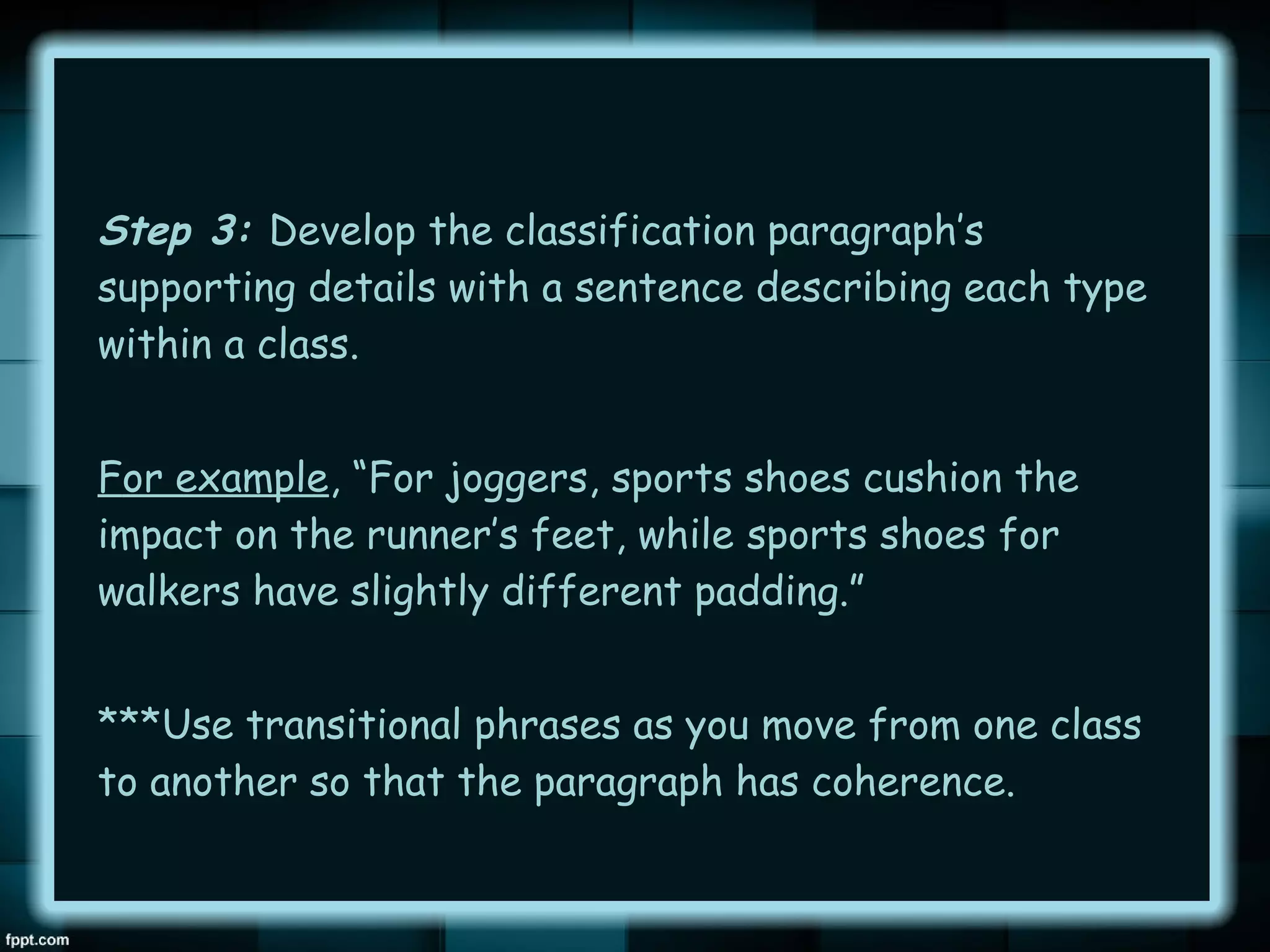 Classification Paragraph | PPT