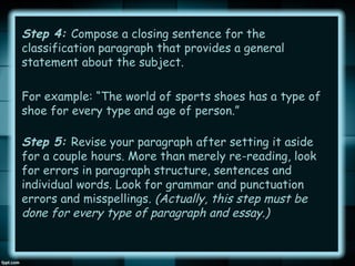 Classification Paragraph | PPT