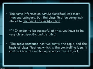 Classification Paragraph | PPT