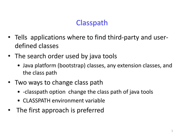 Classpath | PPTX