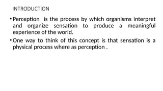 Perception UNIT-6 PSYCHOLOGY BSC NURSING .pptx