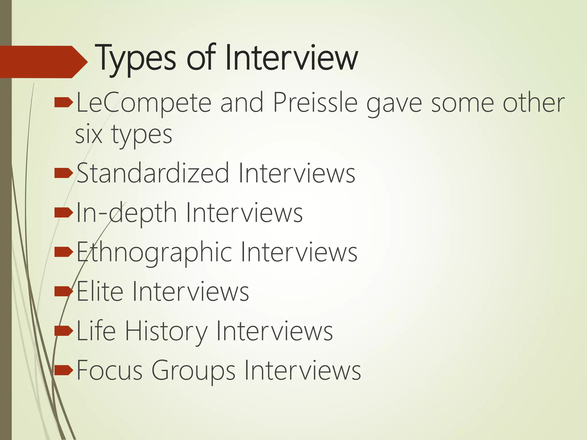 Interview & Focus Group | PPTX