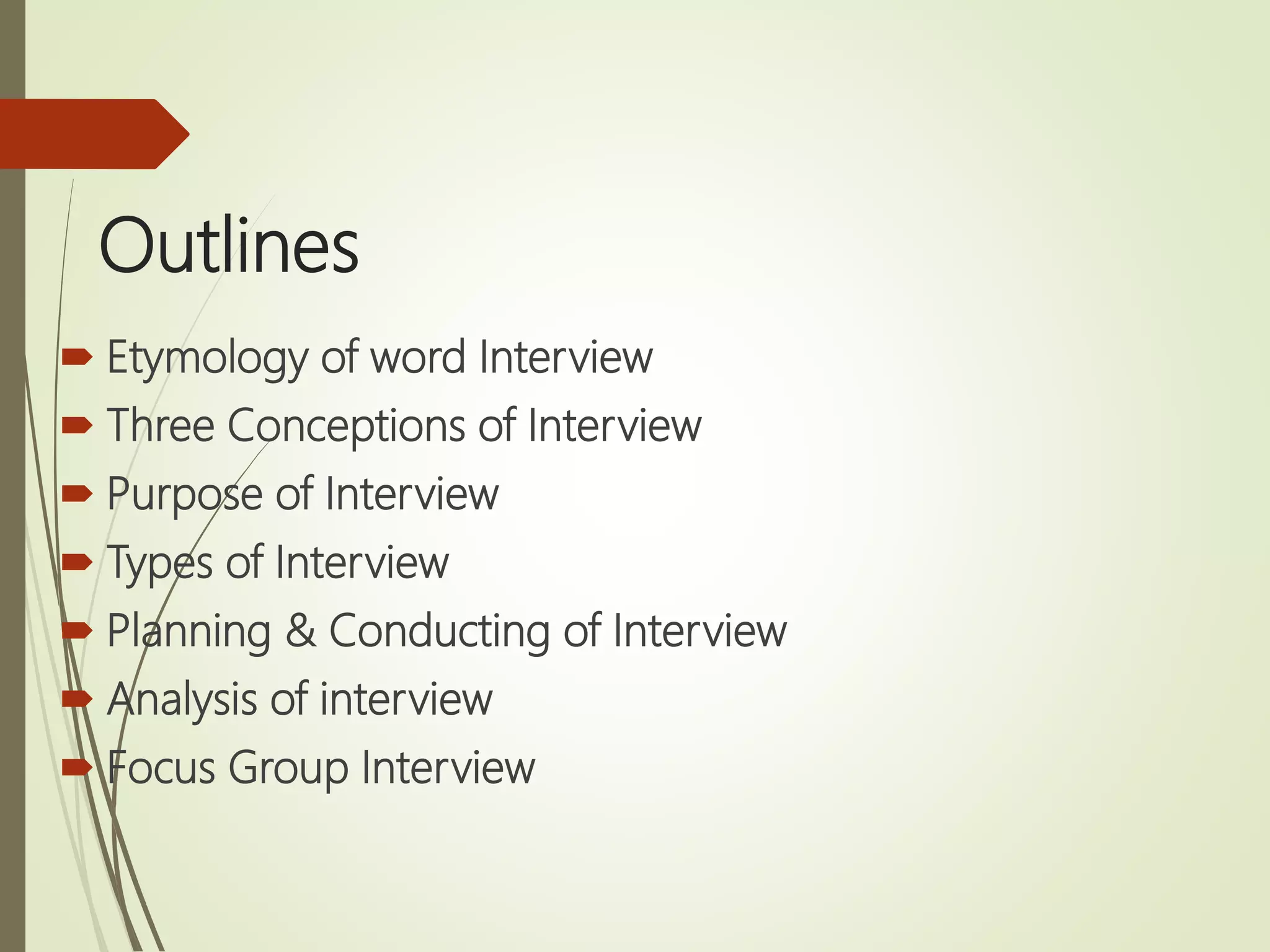 Interview & Focus Group | PPTX