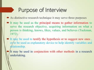 Interview & Focus Group | PPTX