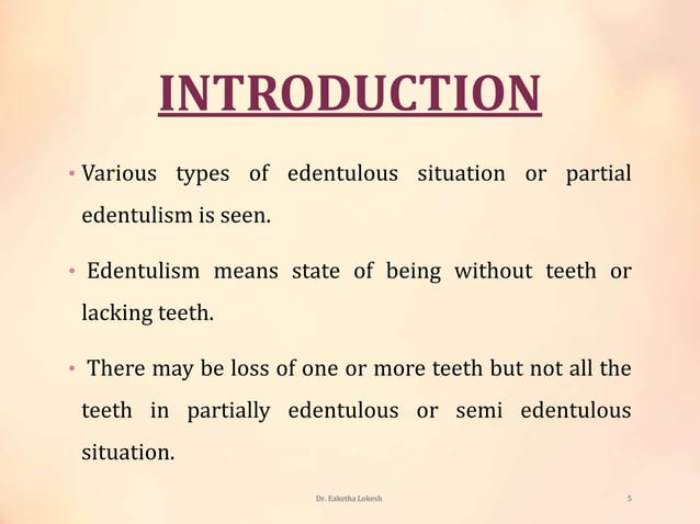 Classification systems for partially edentulous arches | PPTX | Dental ...