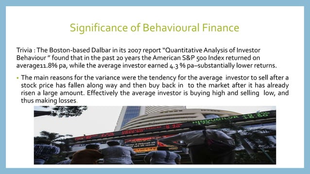 class PPT.pptx on the topic of behavioral finance | PPT