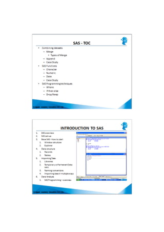 Class ppt intro to-sas | PDF