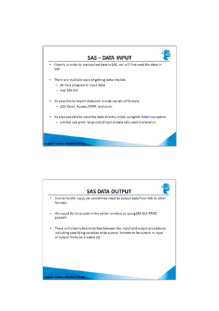 Class ppt intro to-sas | PDF