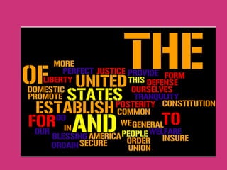 Mrs. McCarthy's Class Preamble Wordle | PPT