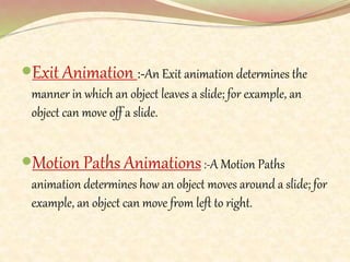 Applying Transition and Animation in Powerpoint | PPTX