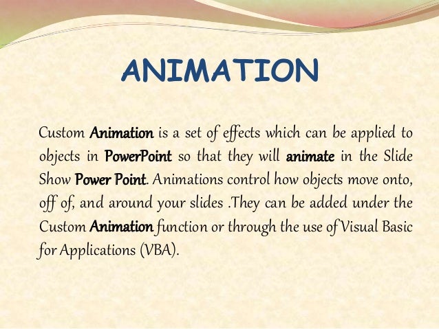 Applying Transition and Animation in Powerpoint Applying Transition and Animation in Powerpoint