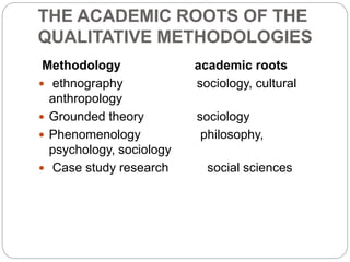 qualitative research designs | PPTX