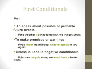 Class presentation conditionals i | PPT