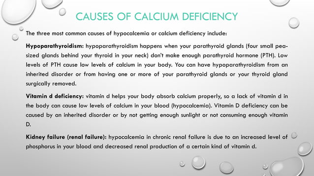 Class presentation for calcium deficiency | PPTX | Endocrine and ...