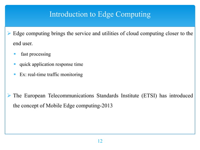 Introduction to SDN, NFV & Edge Computing | PPTX | Cloud Computing | Internet